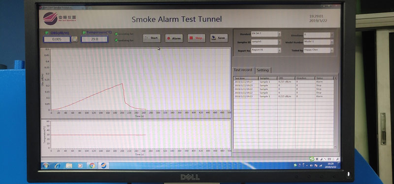 烟箱软件 | Smoke Alarm Test Tunnel - Zomtest Instruments